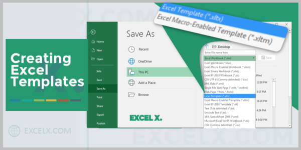Creating Excel Template - Excel