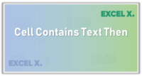 Excel If Cell Contains Text