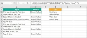 Excel If Cell Contains Text