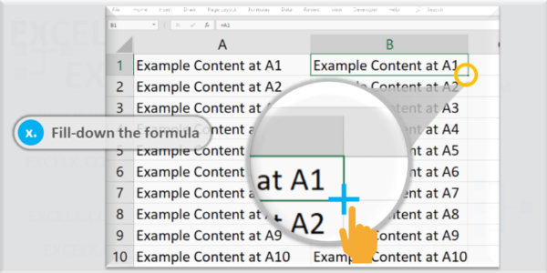 Display Cell Contents in Another Cell in Excel | Excelx.com