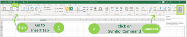 List of Symbols in Excel and Usage - List and Usage