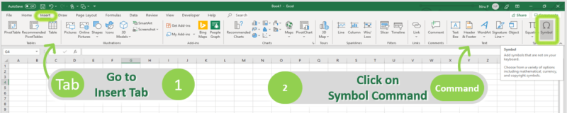 List of Symbols in Excel and Usage - List and Usage