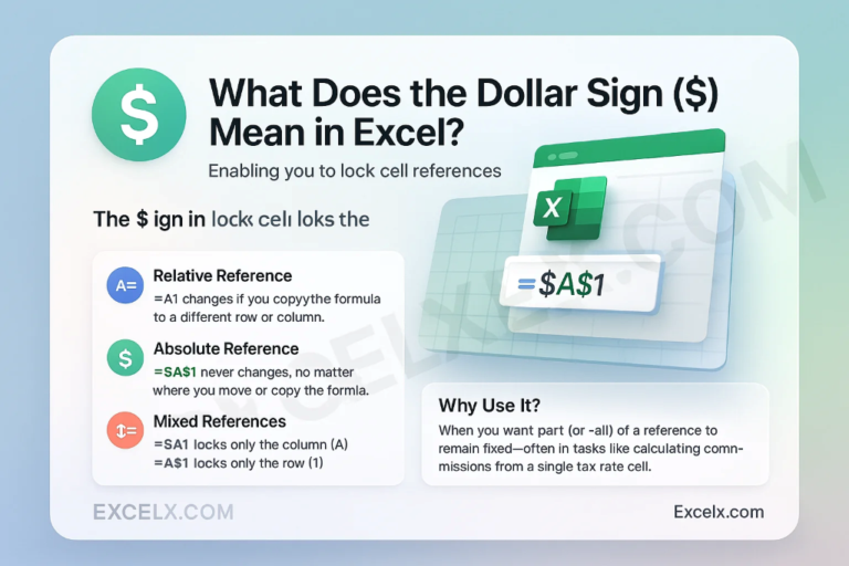 Symbols Used in Excel Formula - Excel