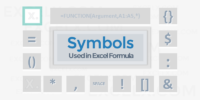 Symbols Used in Excel Formula - Excel