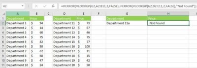 IFERROR Function in Excel