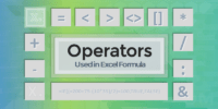 Operators in Excel - Excel