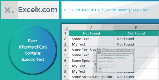 If Cell Contains Specific Text Then Return Value Excel
