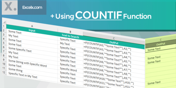 If Cell Contains Specific Text Then Return Value | Excelx.com