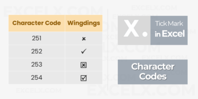Tick mark in Excel | Excelx.com