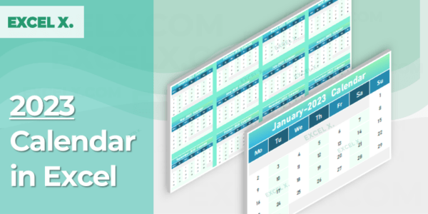 2023 Calendar in Excel - Excel