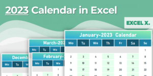 2023 Calendar in Excel | Excelx.com