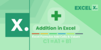 Addition in Excel - Explained with Examples - Excel