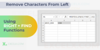 Excel Formula to Remove Characters From Left - Excel