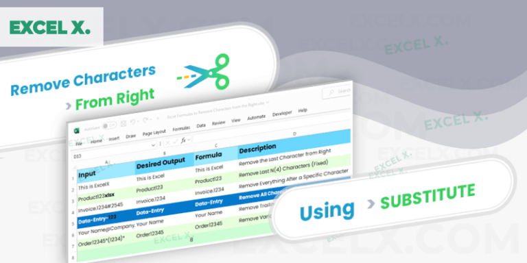 Excel Formula to Remove Characters From Right - Excel