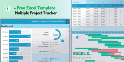 Free Multiple Project Tracking Template (Excel Download!) | Excelx.com