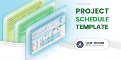 Project Schedule Template Excel (Free Download Included!) - Excel