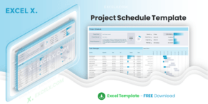 Project Schedule Template Excel (Free Download Included!) - Excel