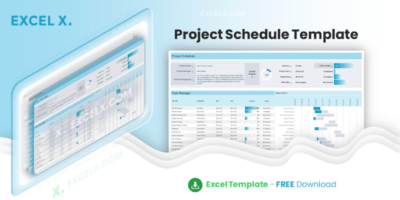 Project Schedule Template Excel (Free Download Included!) - Excel