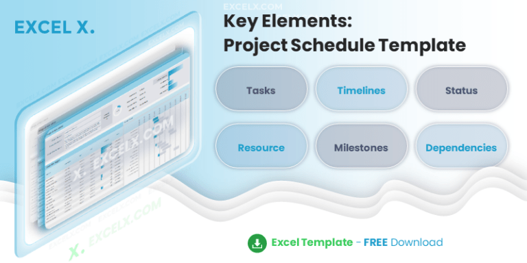 Project Schedule Template Excel (Free Download Included!) - Excel