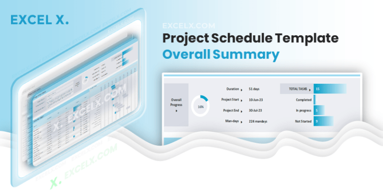 Project Schedule Template Excel (Free Download Included!) - Excel