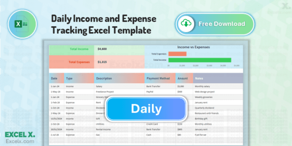 Top Income and Expense Tracking Excel Templates | Excelx.com