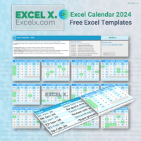 Excel Calendar 2024 Template (Free Download) | Excelx.com