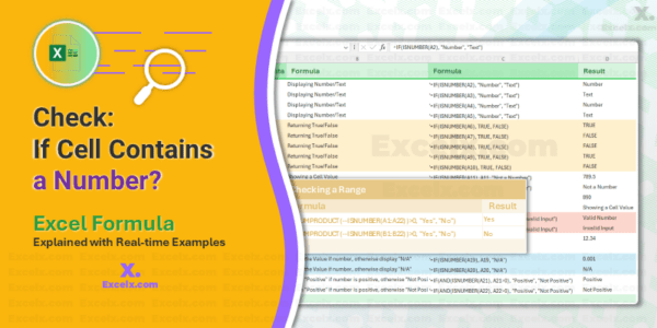 Excel If Cell Contains a Number - Excel