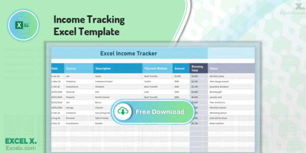 Top Income and Expense Tracking Excel Templates | Excelx.com