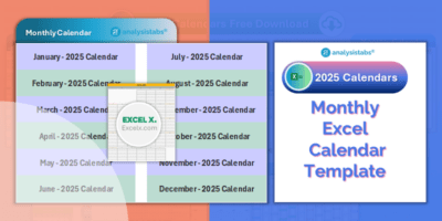 2025 Calendar Excel Templates (Free Download) - Excel