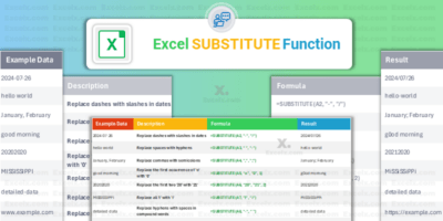 Excel SUBSTITUTE Function Explained: A Step-by-Step Guide for Replacing Text - Excel