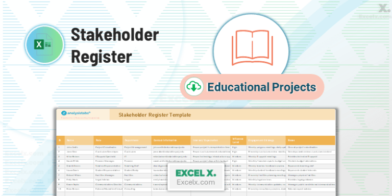 Top Stakeholder Register Templates (Free Download) | Excelx.com