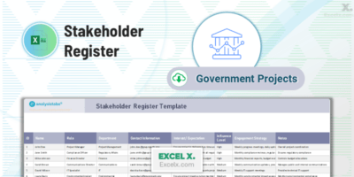 Top Stakeholder Register Templates (Free Download) | Excelx.com