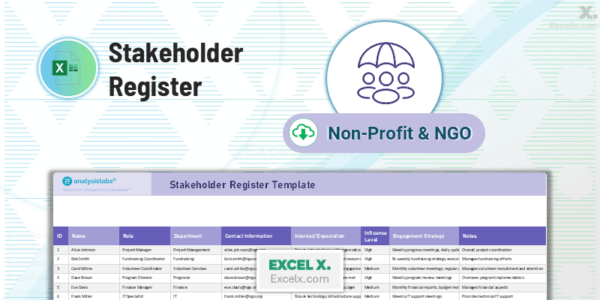 Top Stakeholder Register Templates (Free Download) | Excelx.com