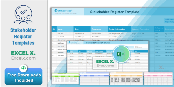 Top Stakeholder Register Templates (Free Download) | Excelx.com