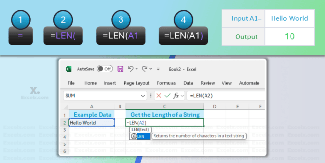 Excel Len Function Explained Counting Characters Made Simple Excel