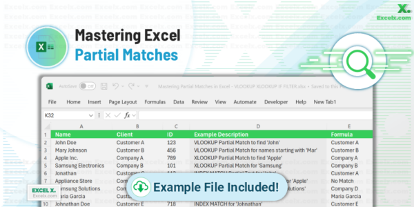 Mastering Excel Formula for Partial Matches Using VLOOKUP, XLOOKUP, IF ... Mastering Excel Formula for Partial Matches Using VLOOKUP, XLOOKUP, IF ...