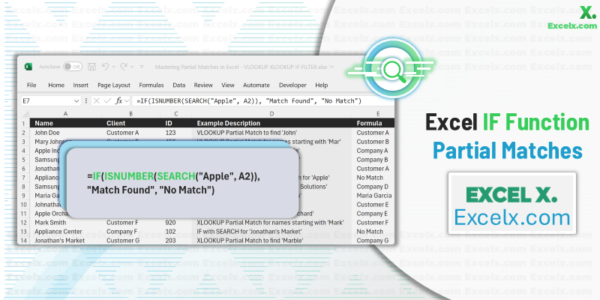 Mastering Excel Formula for Partial Matches Using VLOOKUP, XLOOKUP, IF, FILTER - Excel