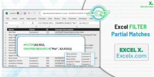 Mastering Excel Formula for Partial Matches Using VLOOKUP, XLOOKUP, IF, FILTER - Excel