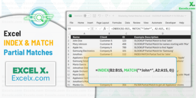 Mastering Excel Formula for Partial Matches Using VLOOKUP, XLOOKUP, IF, FILTER - Excel