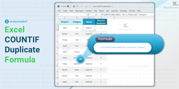 Excel Countif Duplicates Formulas And Practical Examples Excel