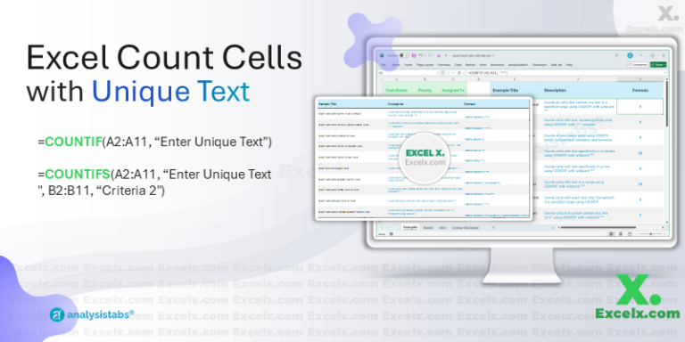 Count Cells with Text in Excel: Top Functions and Formulas | Excelx.com