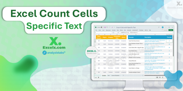 Count Cells with Specific Text - Excel Formula - Excel