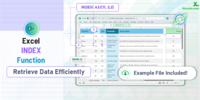Excel INDEX Function: Retrieve Data Efficiently | Top Examples & Tips | Excelx.com