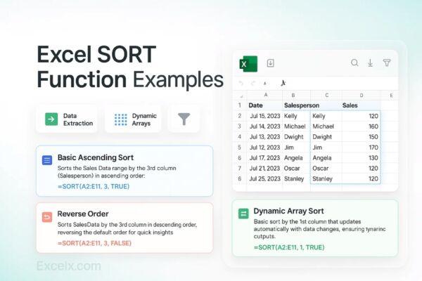 Mastering the Excel SORT Function: The Ultimate Guide - Excel