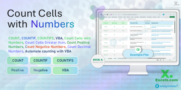 Count Cells with Numbers in Excel - Top Formulas & VBA Macros | Excelx.com