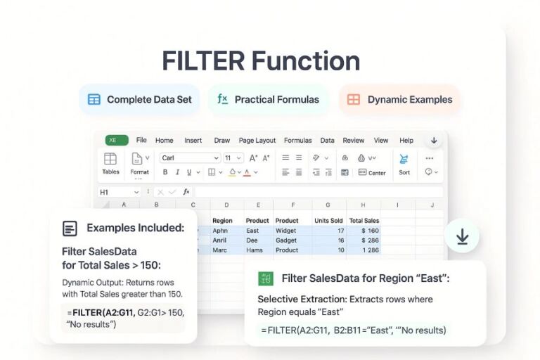 Excel FILTER Function Explained: Dynamic Data Extraction & Advanced ...