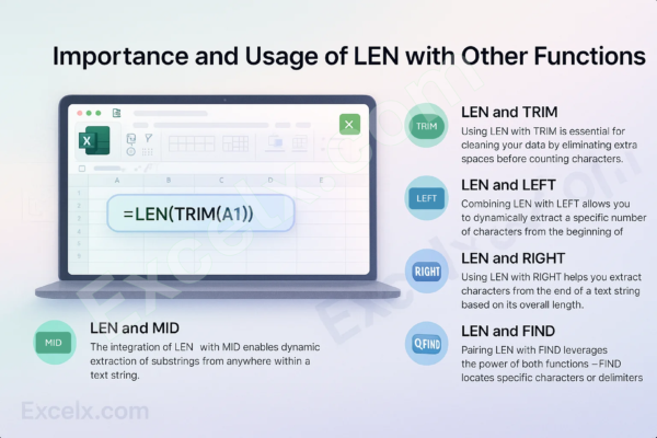 Using LEN And TRIM, LEFT, RIGHT, MID, FIND & SUBSTITUTE Functions ...