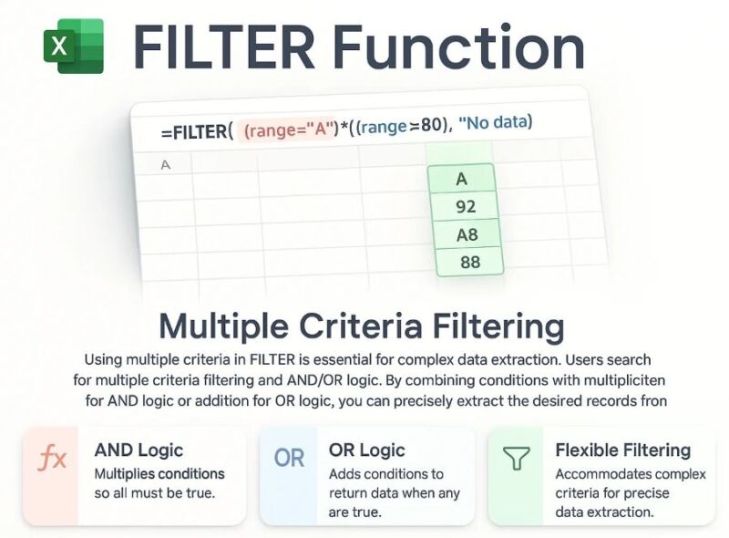 Excel FILTER Function Explained: Dynamic Data Extraction & Advanced ...