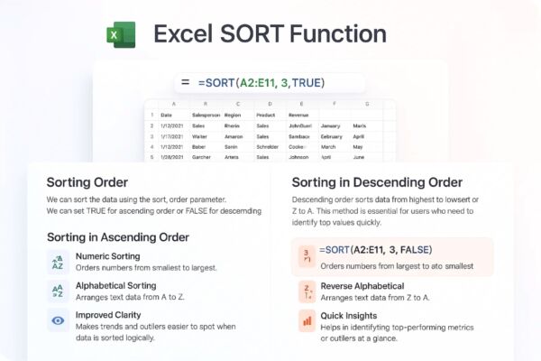 Mastering the Excel SORT Function: The Ultimate Guide - Excel