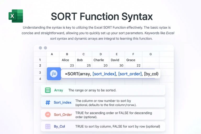Mastering the Excel SORT Function: The Ultimate Guide - Excel